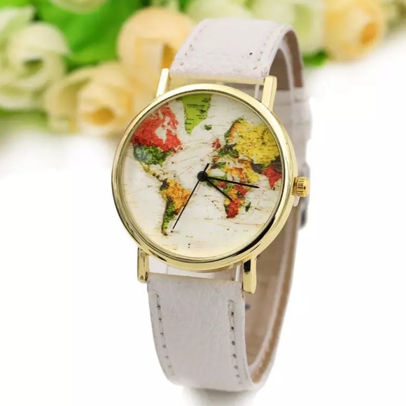 Diamonds & Jules | Accessories | World Map Watch | Poshmark